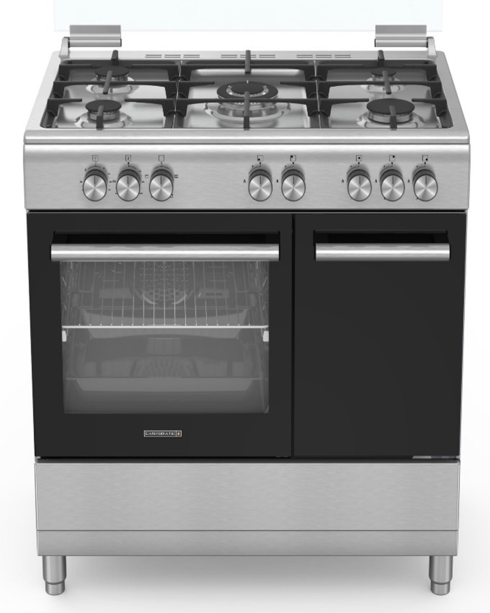 Campomatic CB95TTS Gas Cooker – Stainless Steel, 5 Defendi Brass Burne ...