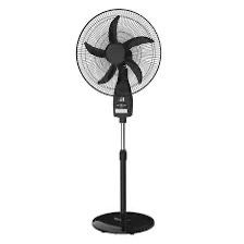 Campomatic Rechargeable Stand Fan – 18" 9-Speed, with LED Lights & Tim ...